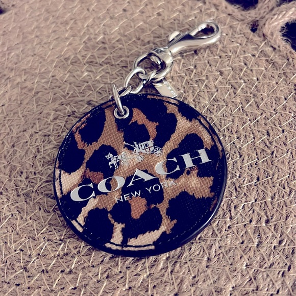 Coach | Accessories | Rare Coach Leopard Keychain Holder W Silvertone ...